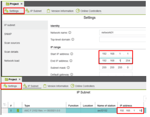 Modbus TCPの使用例 | PLCnext Technology