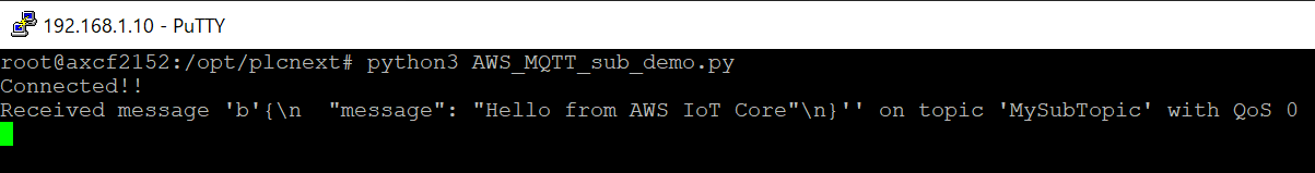 PLCnext と AWS IoT Core を Python でつなげてみた (1) | PLCnext Technology